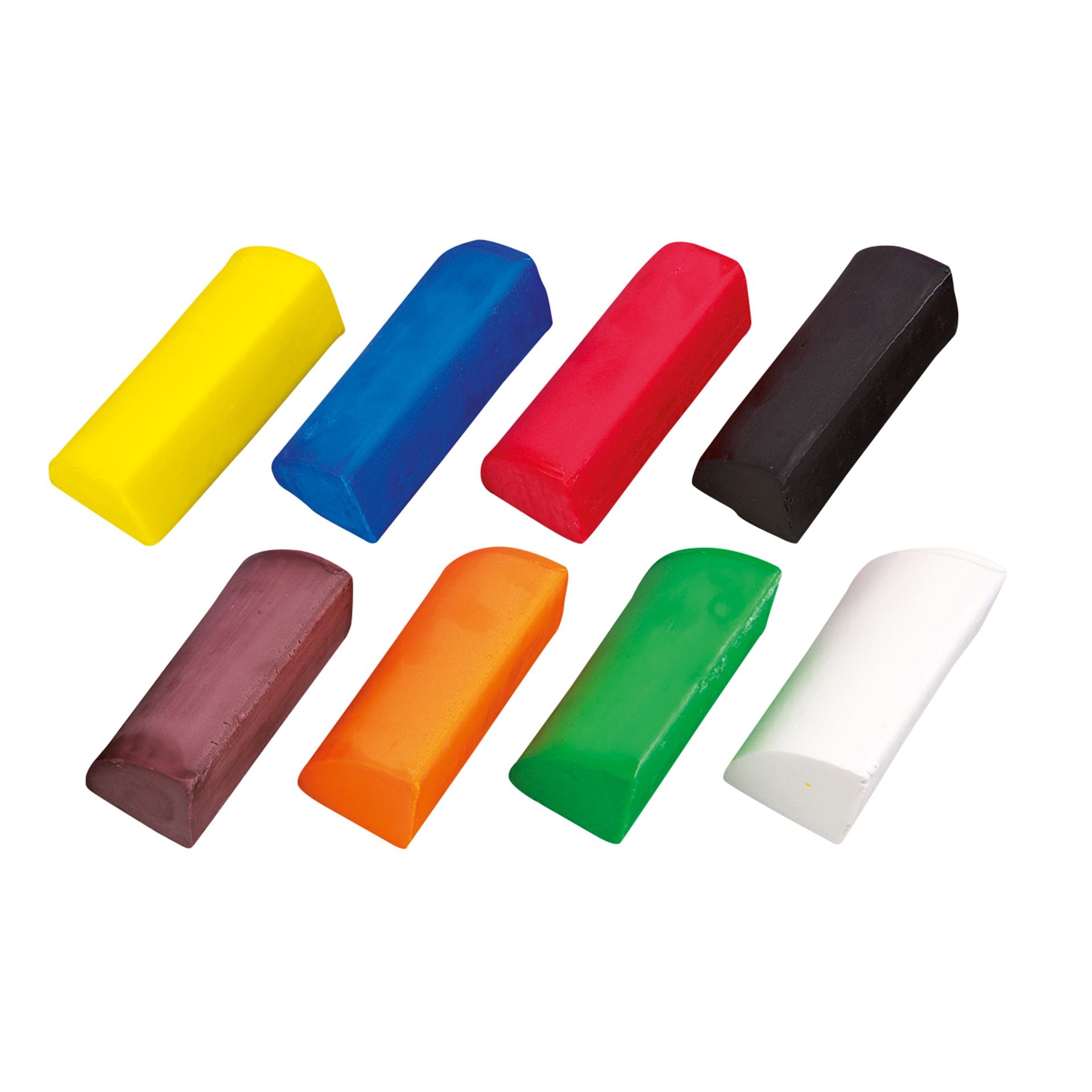 Pâte à modeler Plastilin 2000 g, set de 8 couleurs | 406-380