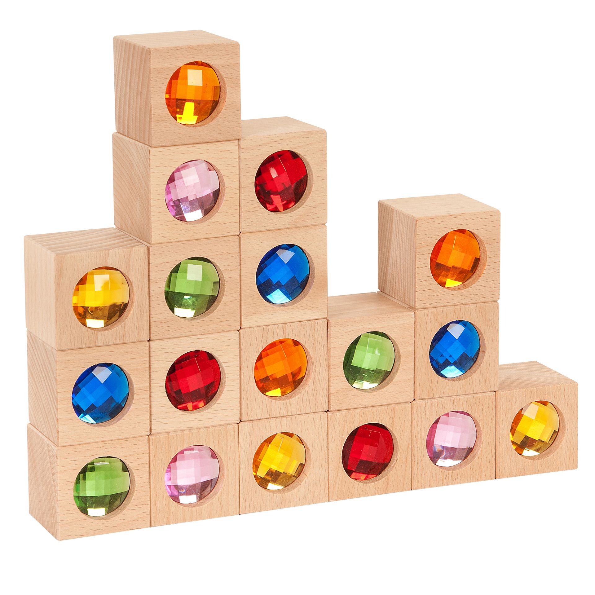Diamond Building Stones Basic | Glittering wooden blocks | KRAFT