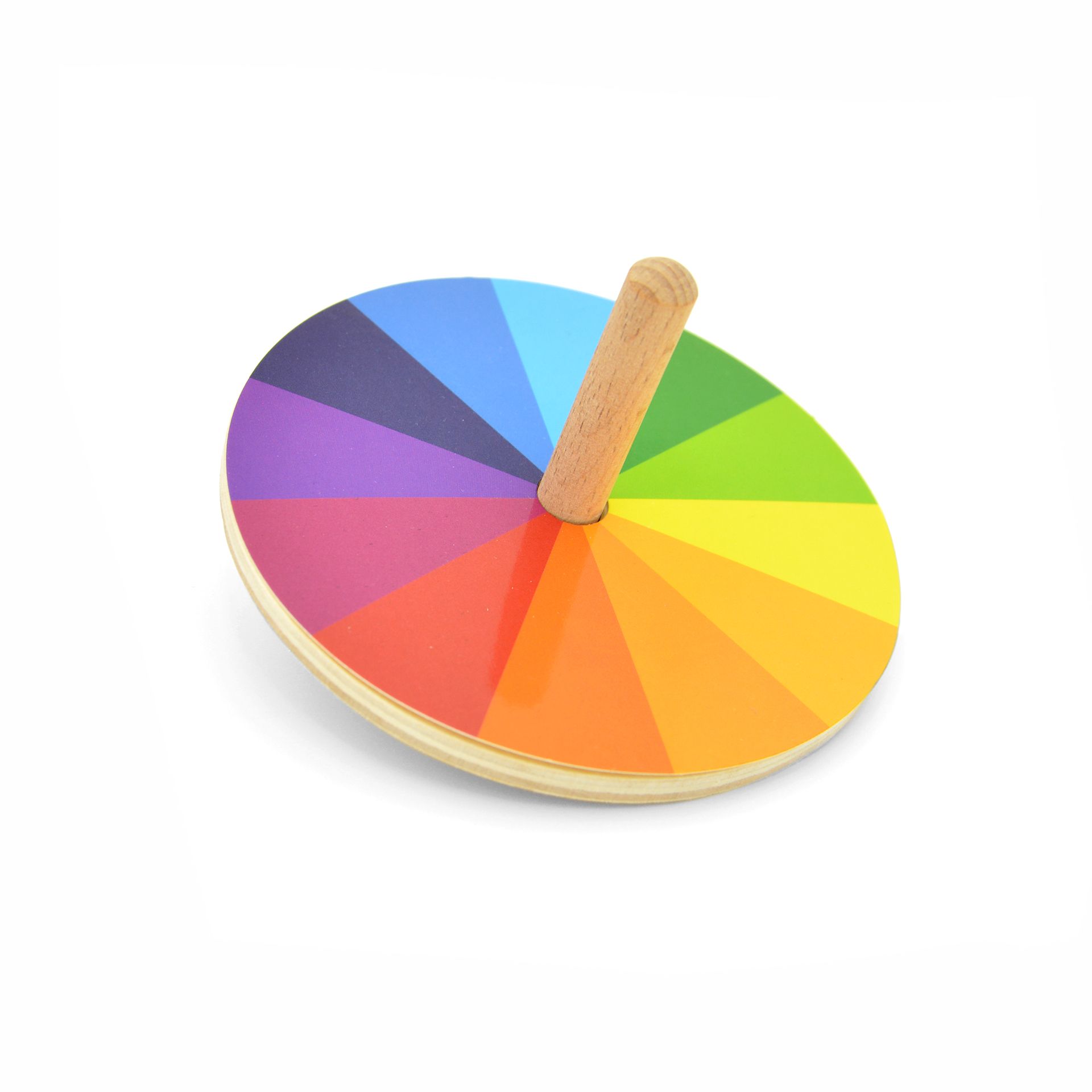 Top Spinner Fascination, wooden spinning top incl. 6 overlay discs ...