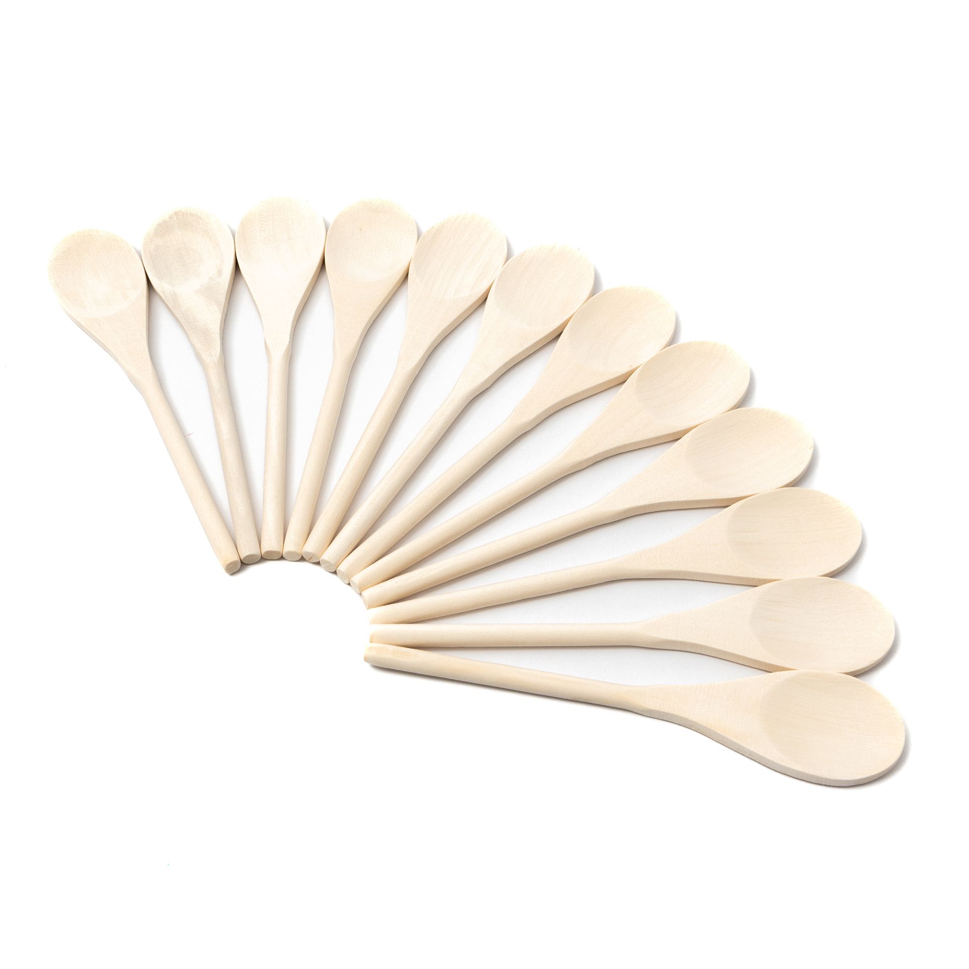 Cucharas de madera, en bruto | pack de 12 | KRAFT