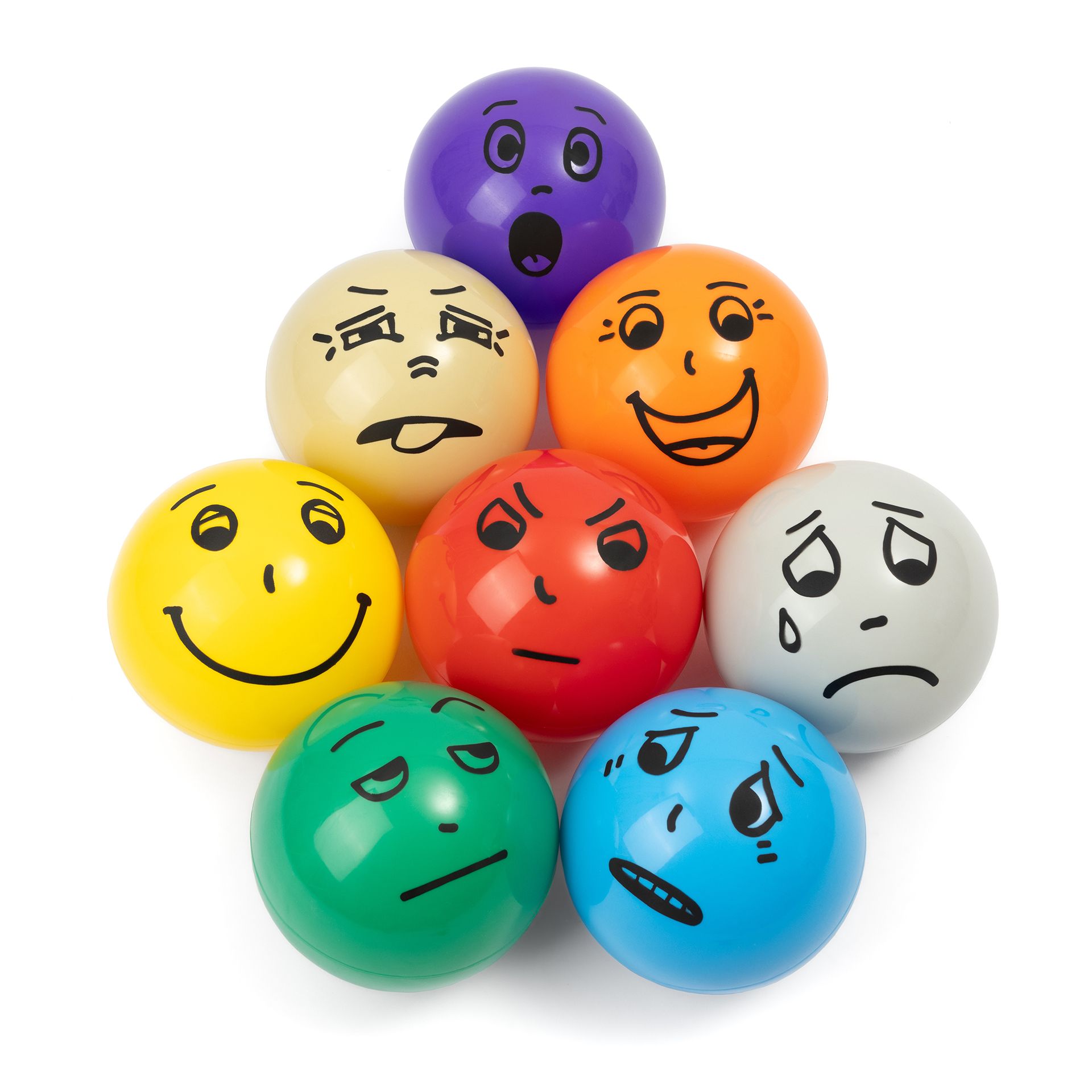 Feely emotion balls set | 8 colourful feelings | KRAFT