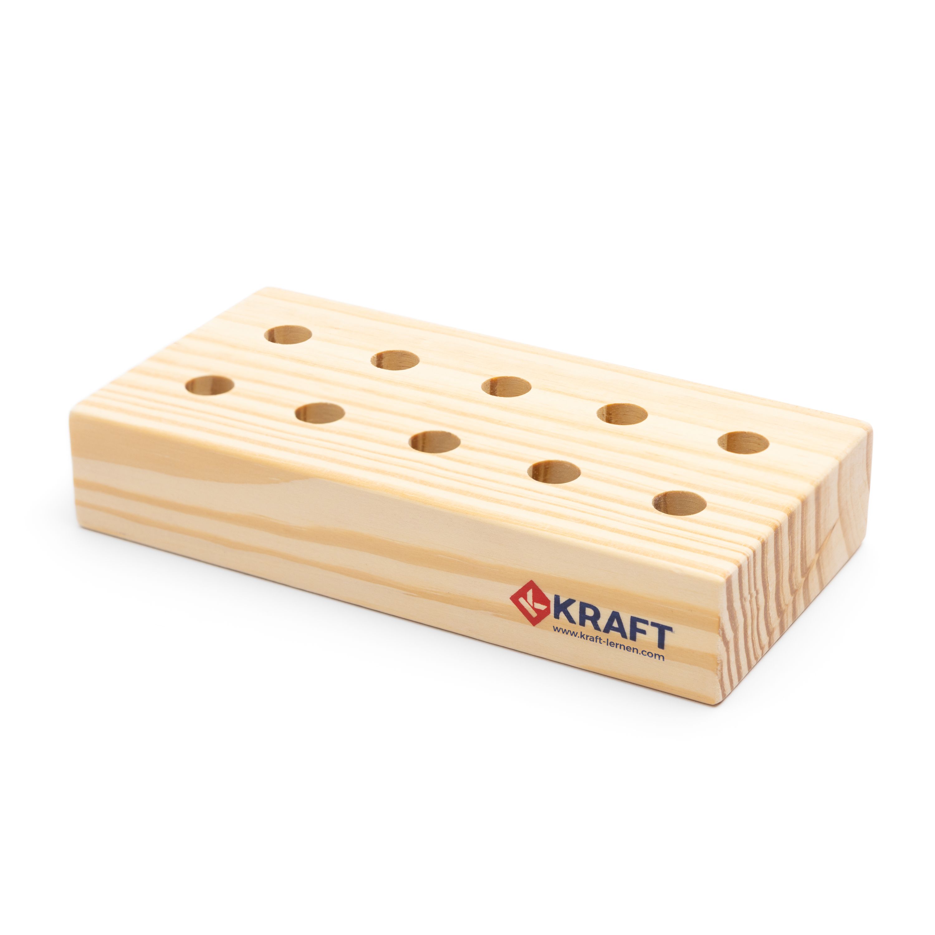 10-slot scissor holder | Wooden scissor stand | KRAFT